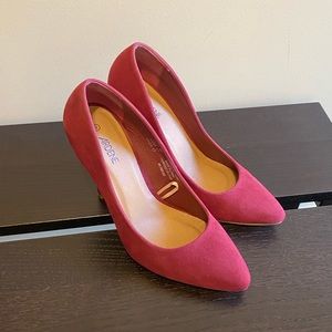 Ardene | Shoes | 3for25wine Colour Vegan Suede High Heel Pumps Size 8 ...